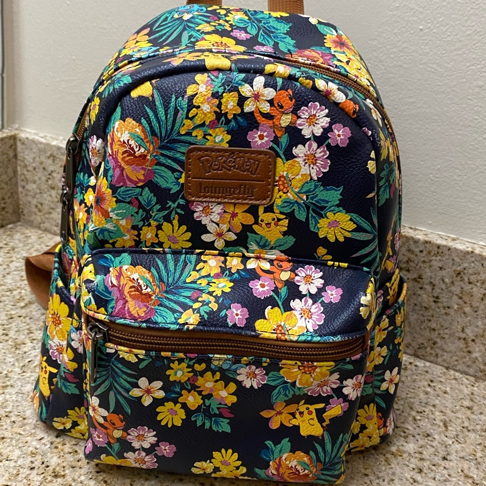 Loungefly Tropical Floral Pokmon Mini Backpack - Gem